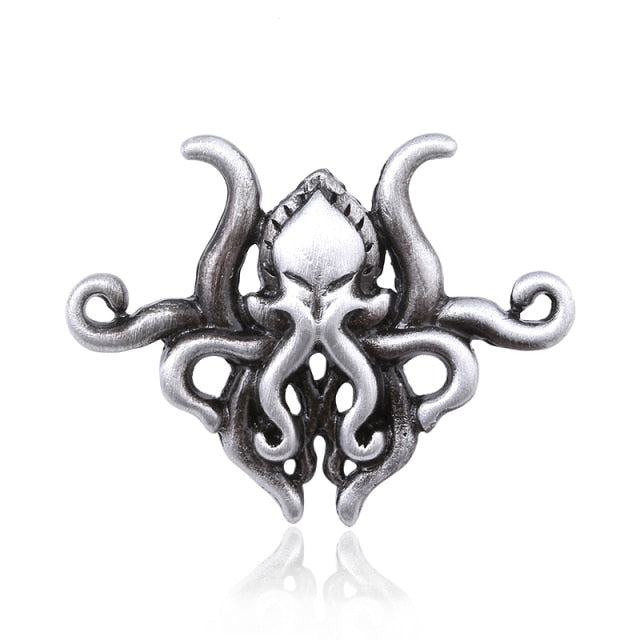 Stylised Cthulhu metal Pin