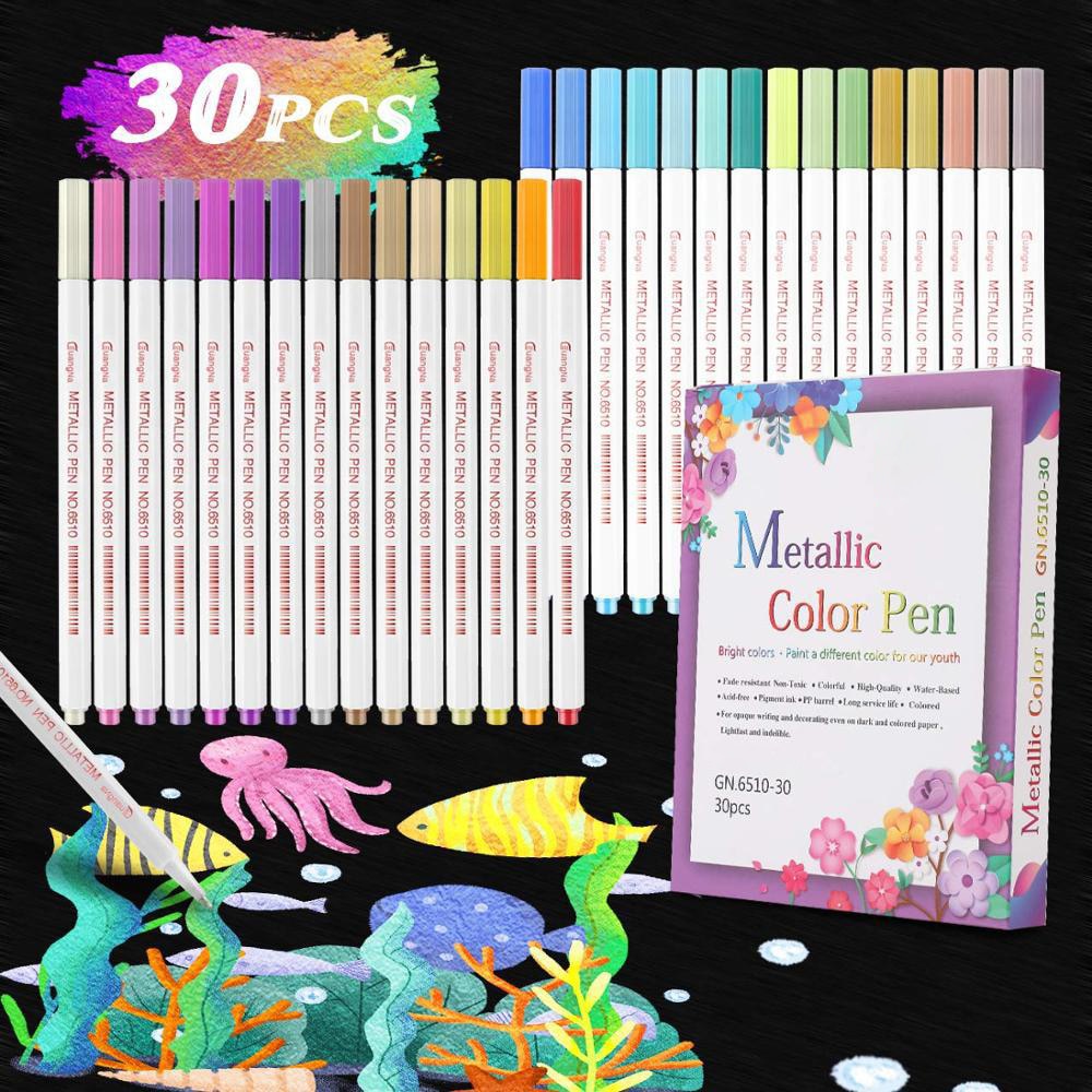 30 Pen Set of Permanent Acrylic Paint Marker Pens
